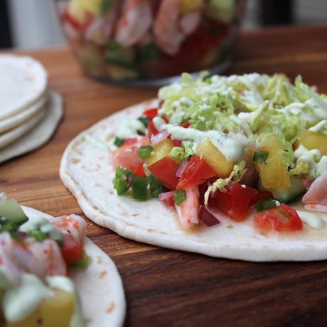 Shrimp Ceviche Tacos with Pineapple Cucumber Salsa | Queen City Kitchen